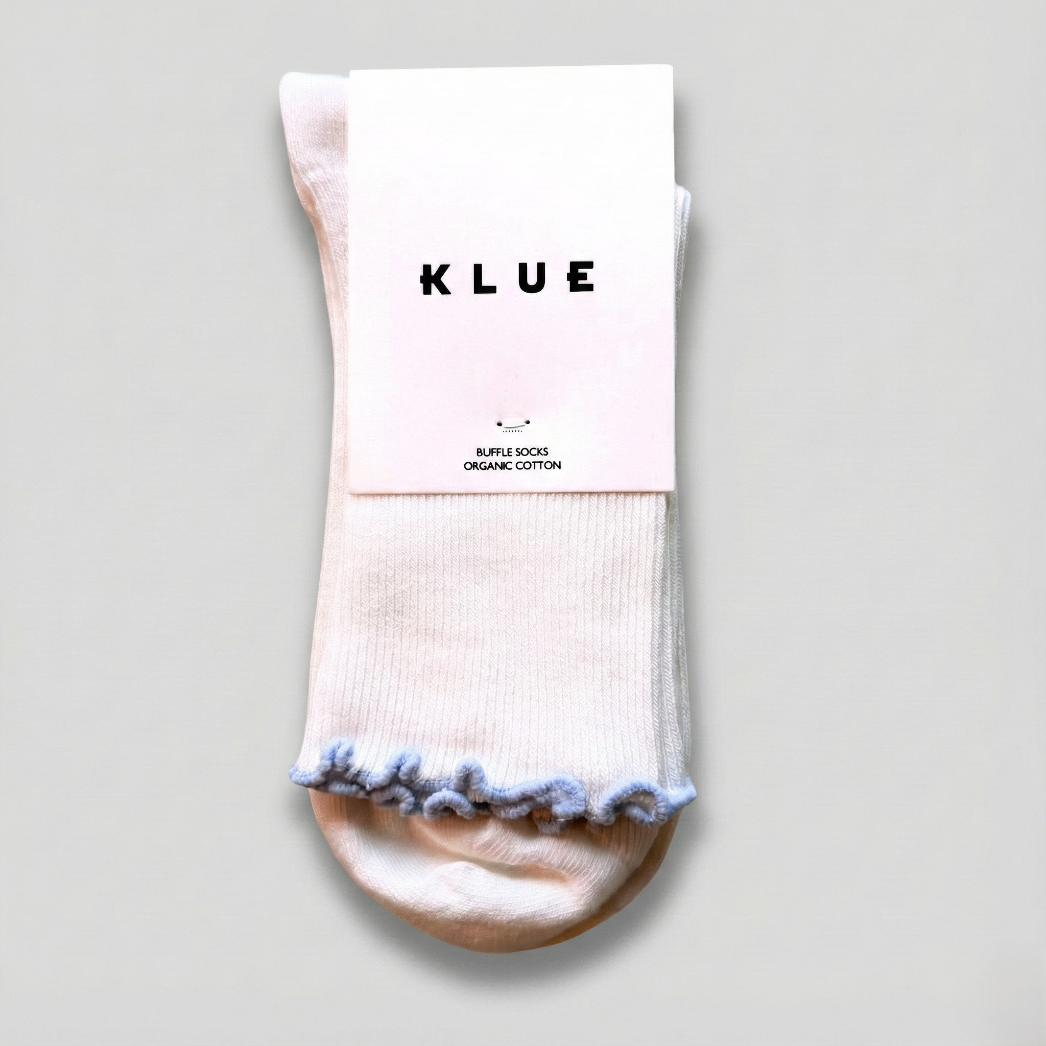 KLUE Organic Cotton Socks with Ruffles | Sky Blue