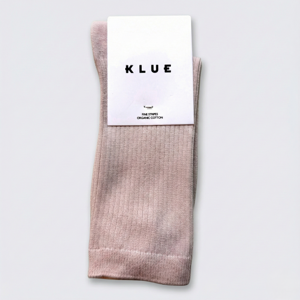 KLUE Organic Cotton Solid Fine Stripes socks | Beige